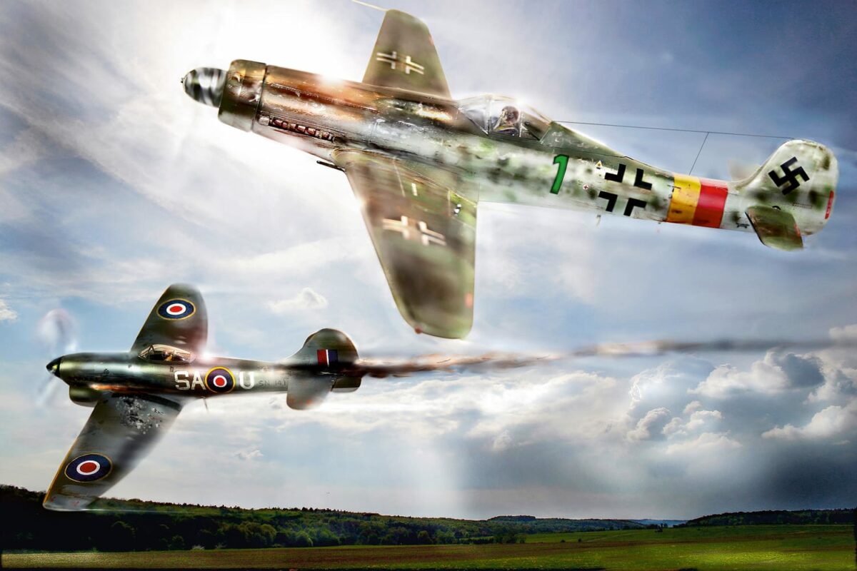 Focke-Wulf Ta 152 und Hawker Tempest Mk.V. Vielleicht die besten Kolbenmotor-Jagdflugzeuge in ...